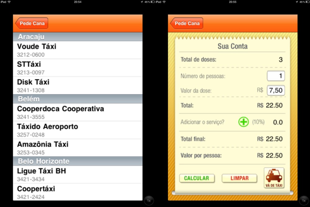 Calcule sua conta de bar com app para iPhone, iPad e iPod Touch
