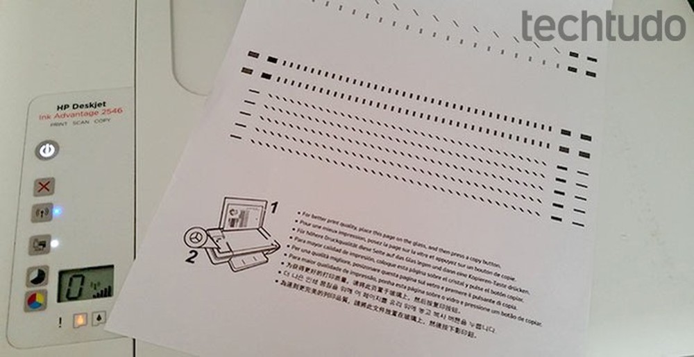 Como imprimir uma página de teste para alinhar sua impressora