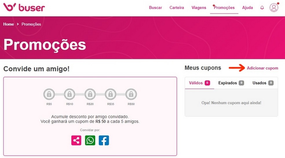 Buser: primeira viagem tem 20% de desconto; veja como conseguir