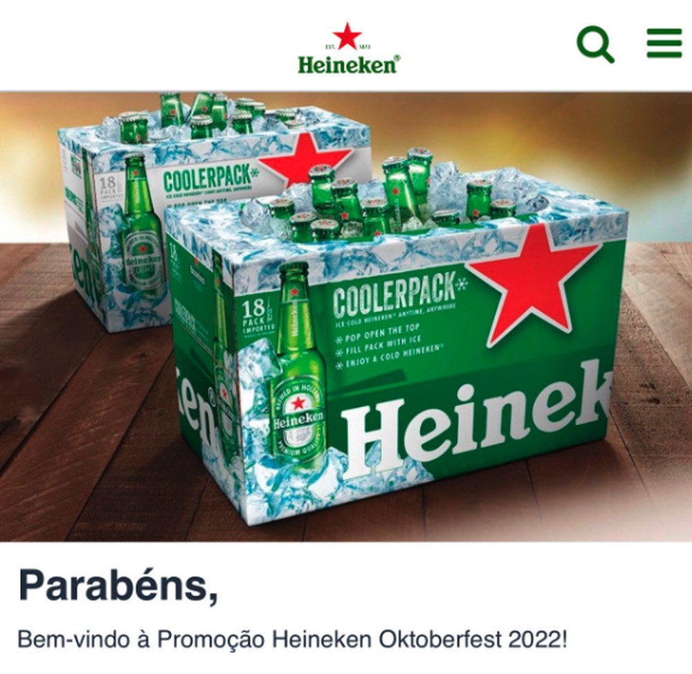 Promoção da Heineken no WhatsApp é golpe; saiba se proteger