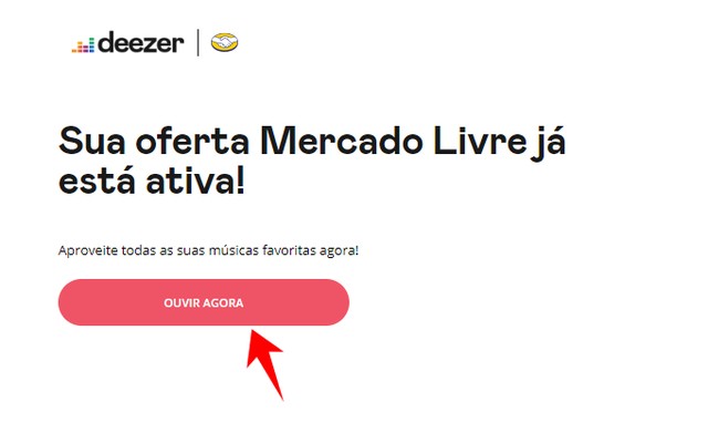 Como ativar o Deezer pelo Mercado Livre