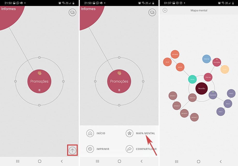 Top 10 aplicativos de mapa mental para usuários de Android