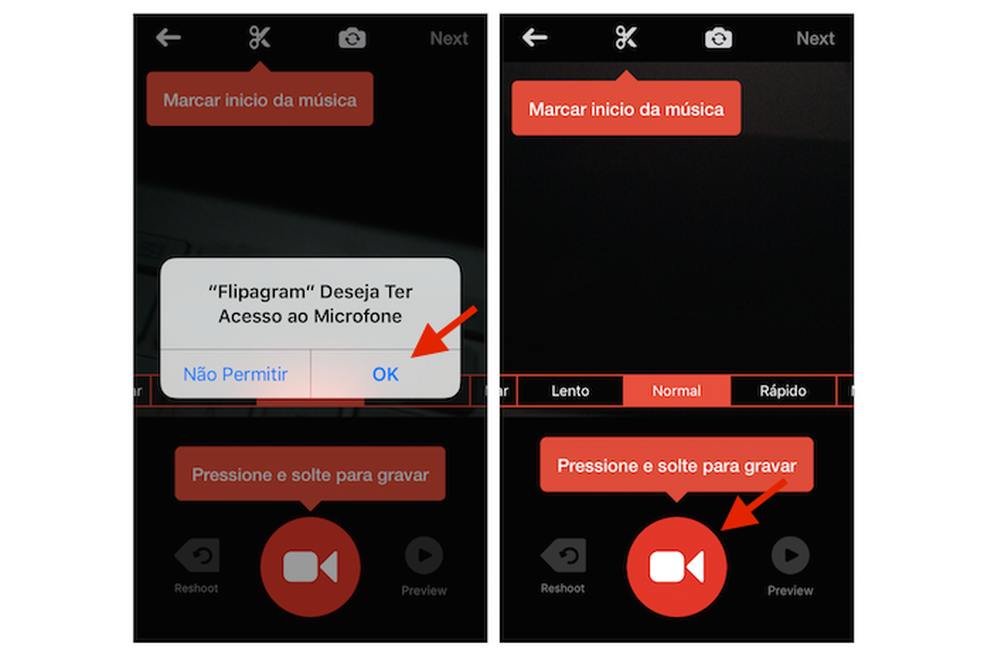 Como fazer vídeos no Flipagram