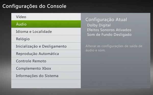 Como configurar a saída de som do seu Xbox 360