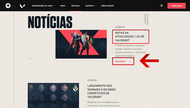 Patch notes Valorant: como acompanhar atualizações do FPS da Riot Games