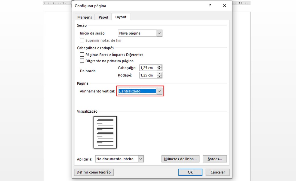 Como alinhar um texto no Word