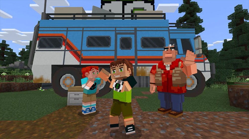 Minecraft ganha pacote DLC do Ben 10 com skins e personagens do desenho