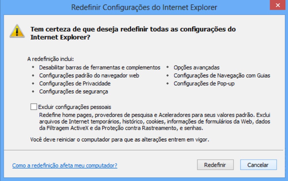 Internet Explorer não pode exibir a página da web? Saiba corrigir erro