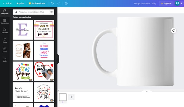 Como estampar canecas pelo Canva