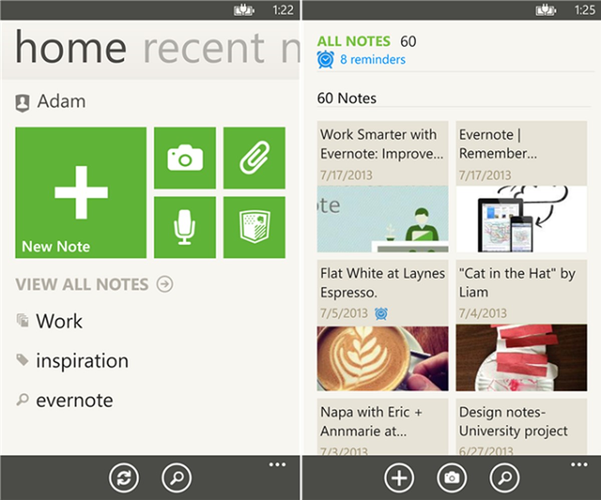 Evernote volta ao Windows Phone redesenhado e com novos recursos