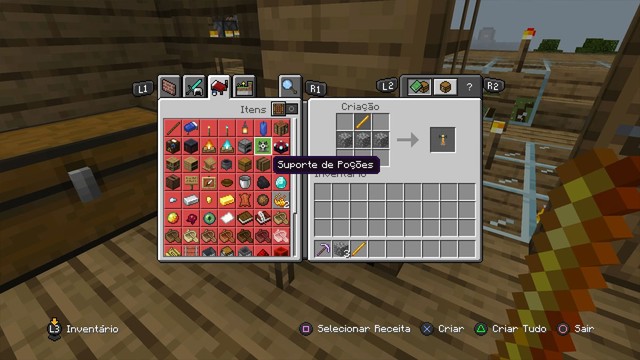 Como fazer suporte de poções no Minecraft
