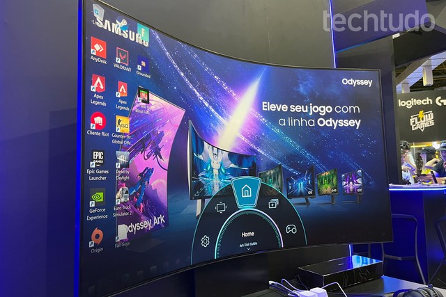 Odyssey Ark é o novo monitor curvo da Samsung no Brasil; veja preço