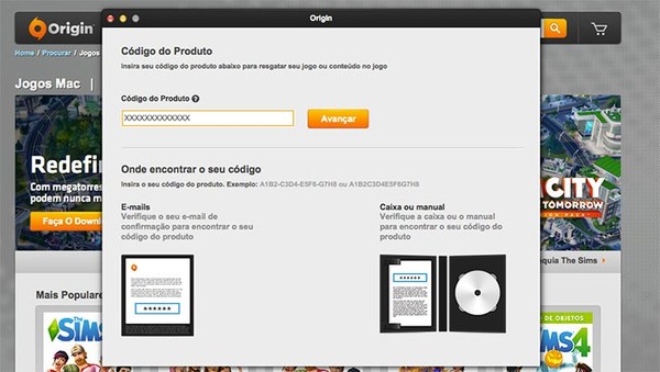 Como registrar um gift card no Origin, serviço de games da EA