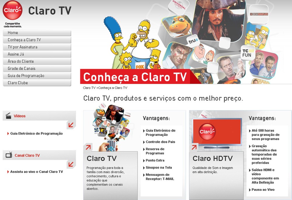 Claro e Embratel oficializam Claro TV