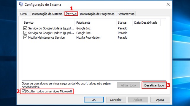 Como executar uma inicialização limpa no Windows