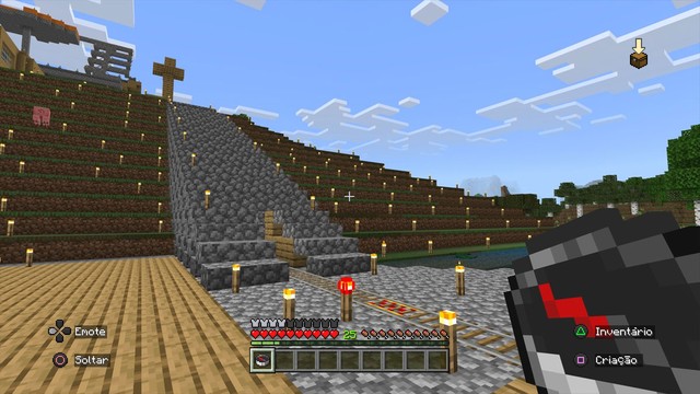 Como fazer bússola no Minecraft