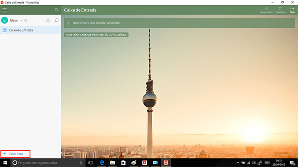Como usar o Wunderlist no PC
