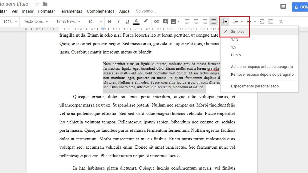Como fazer formatação ABNT no Google Docs