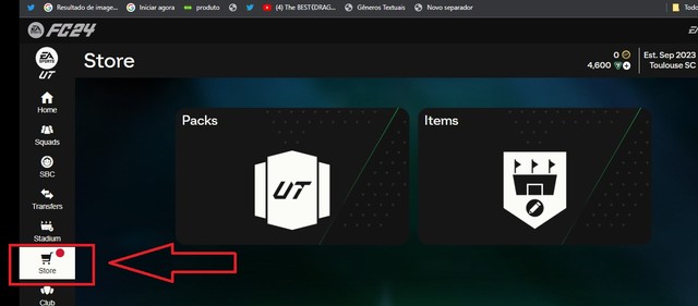 Como usar o Web App do EA Sports FC 24 para acessar o Ultimate Team