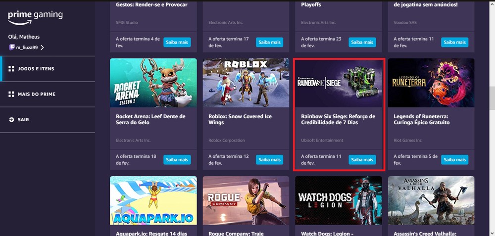 Rainbow Six: Siege: como resgatar skins e itens na Amazon Prime Gaming