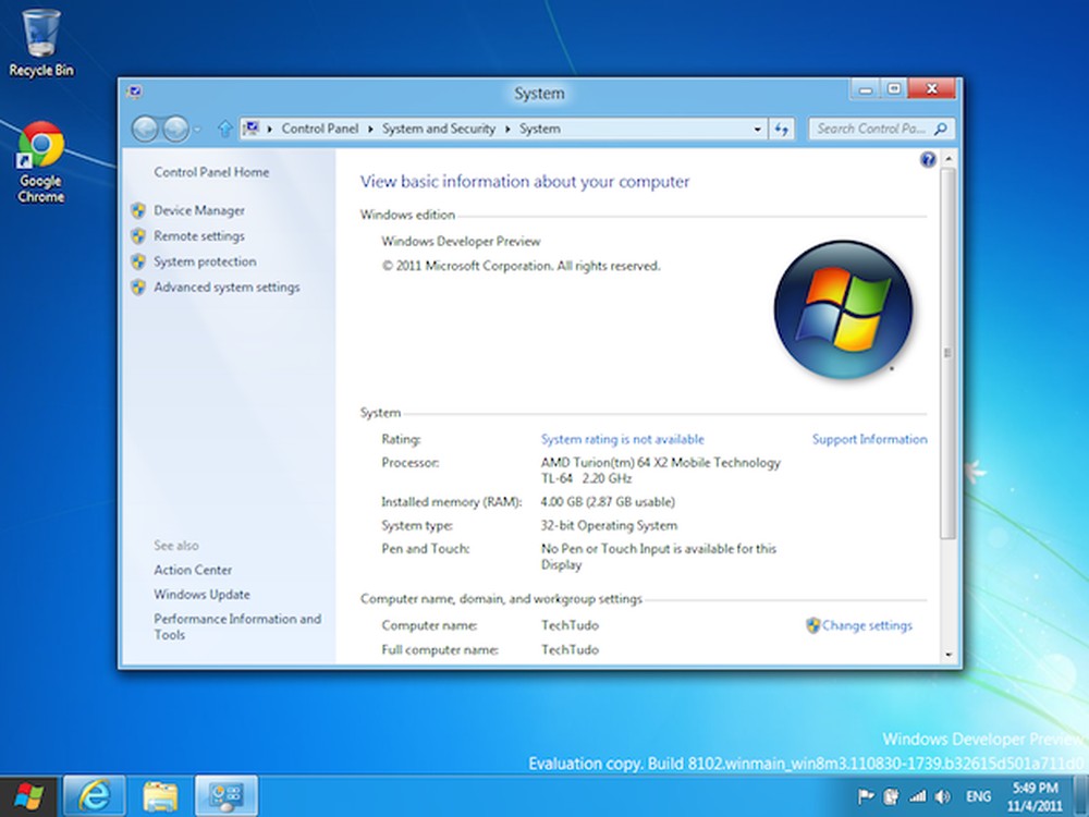 Conheça os requisitos mínimos para rodar o Windows 8 no seu PC