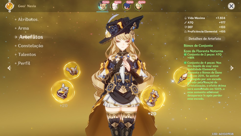 Navia em Genshin Impact: veja guia com gameplay, build e comps