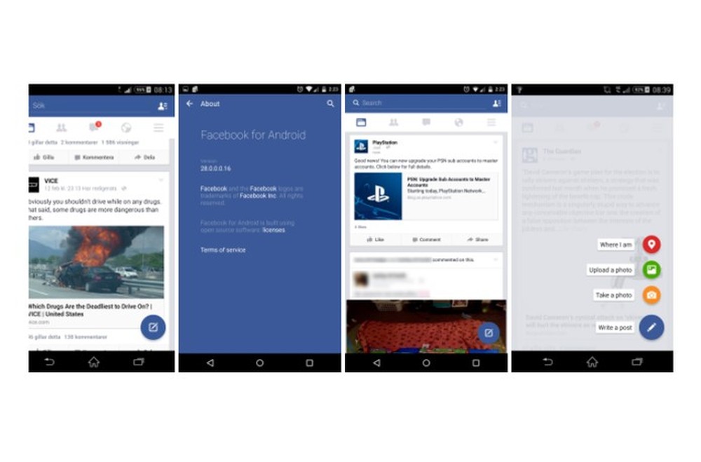 Facebook estaria testando Material Design para app do Android; diz site