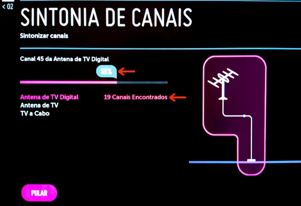 Como sintonizar os canais na smart TV LG