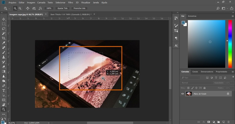 Como dar zoom no Photoshop