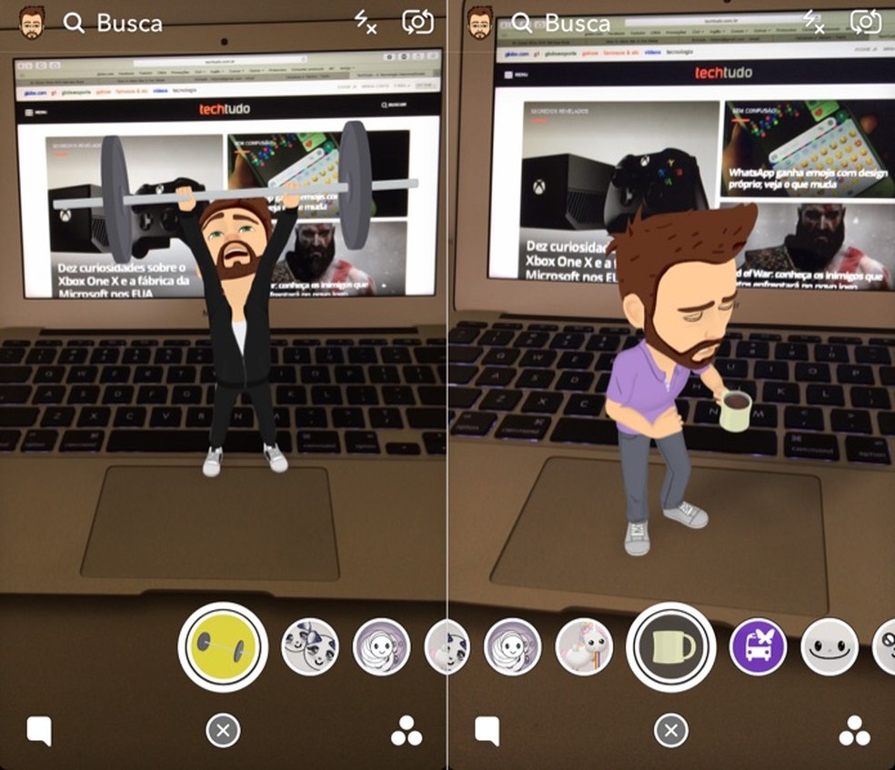 Como usar seu bitmoji em 3D no Snapchat