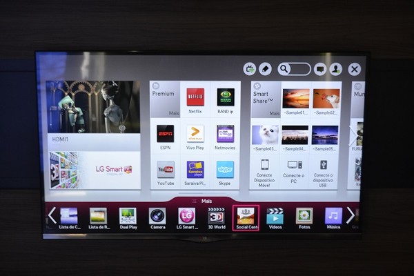 Como usar a função Smart Share das Smart TVs da LG?