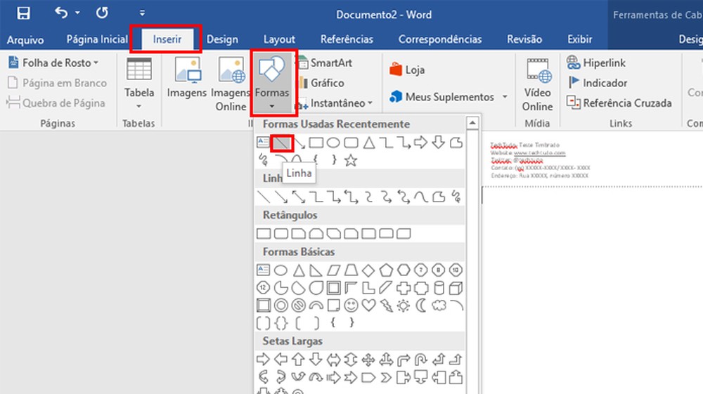 Como fazer papel timbrado no Word