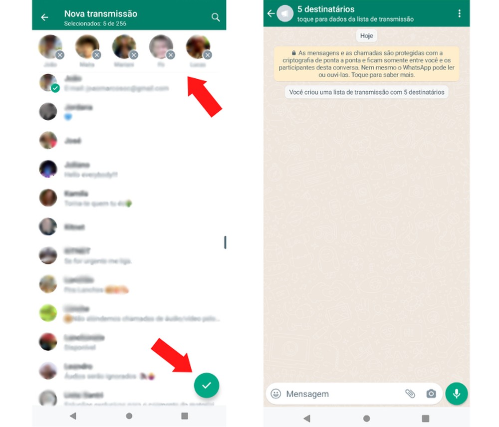 Como fazer lista de transmissão no WhatsApp