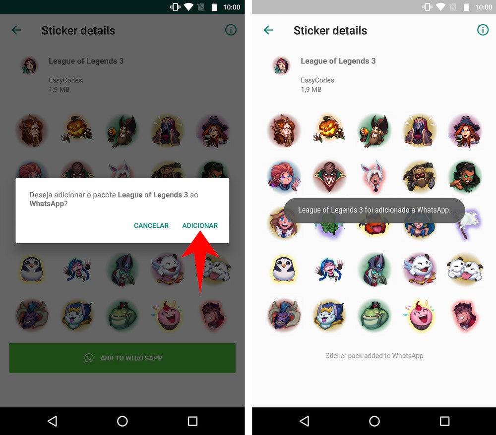 Como usar stickers de League of Legends (LoL) para WhatsApp