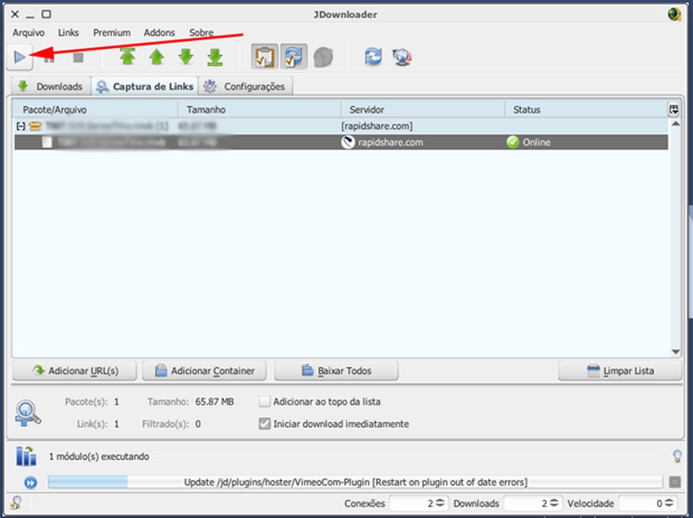 Como instalar e usar o JDownloader no Mac OS X