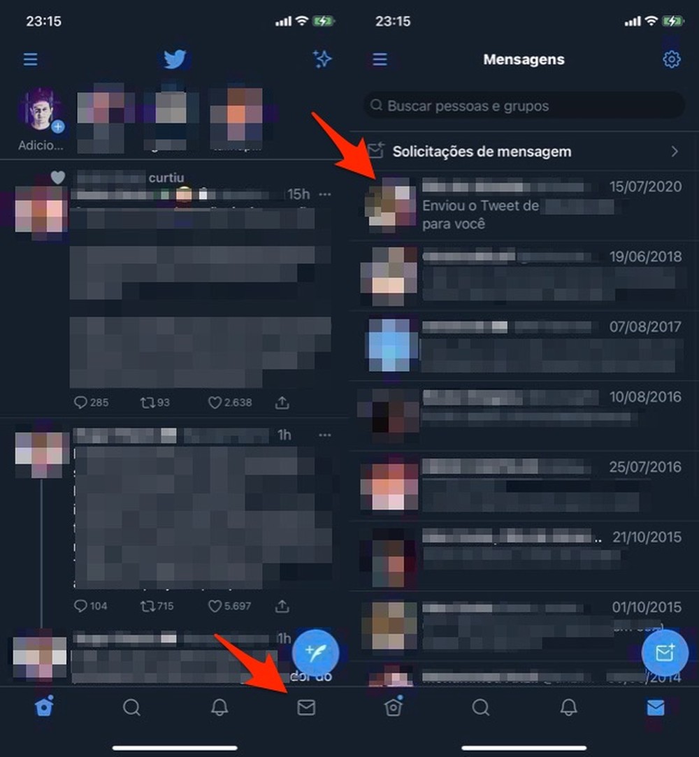 Como usar o Twitter no celular
