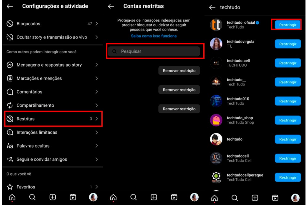 Restringir no Instagram: como usar e tirar função que limita interações