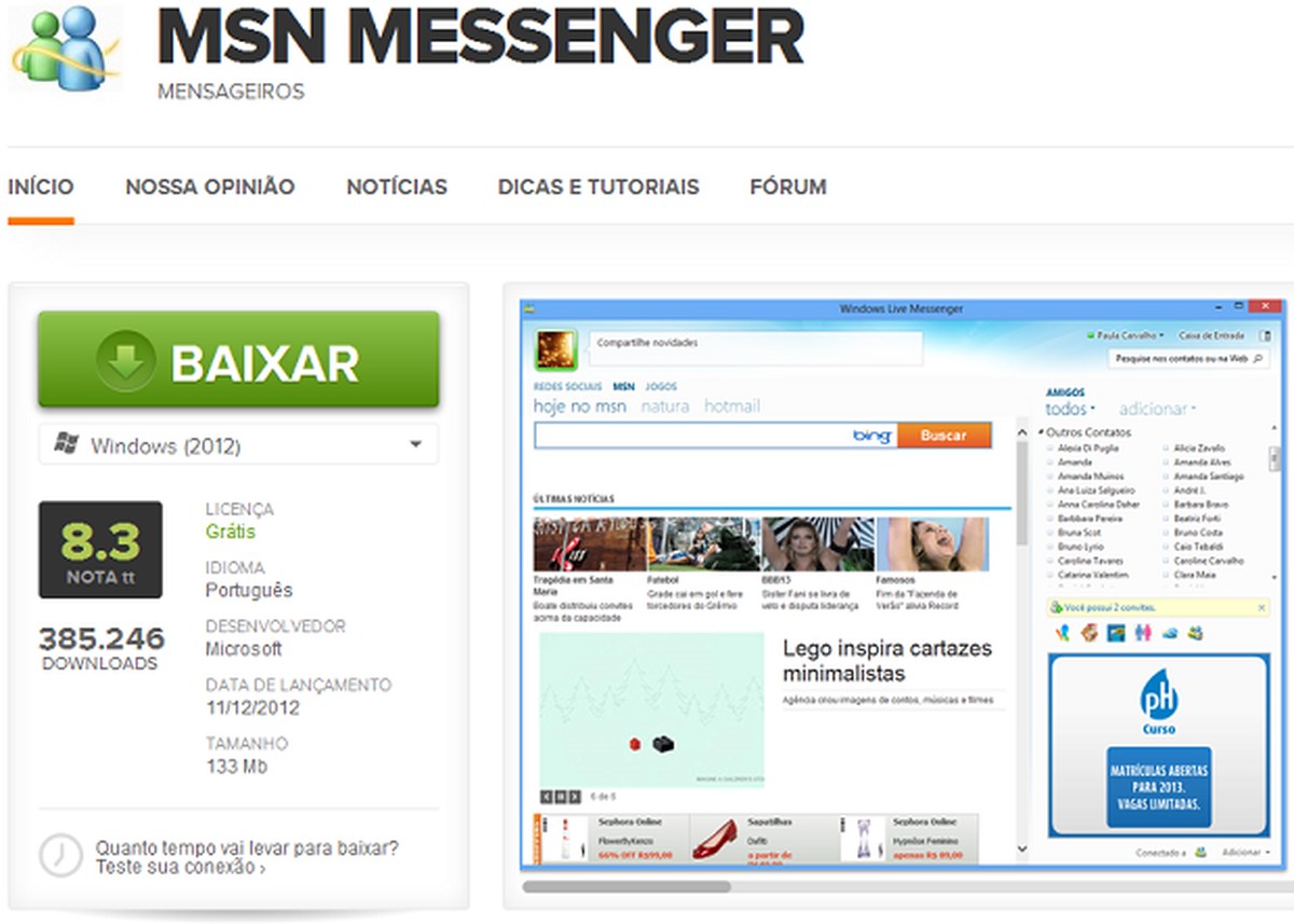 Como voltar a usar o MSN com o Messenger Reviver 2