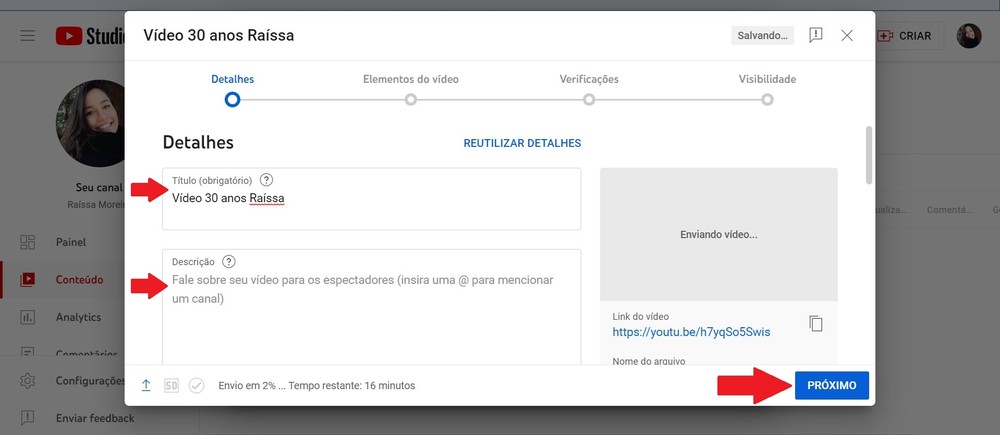 Como postar vídeo no YouTube pelo celular ou computador