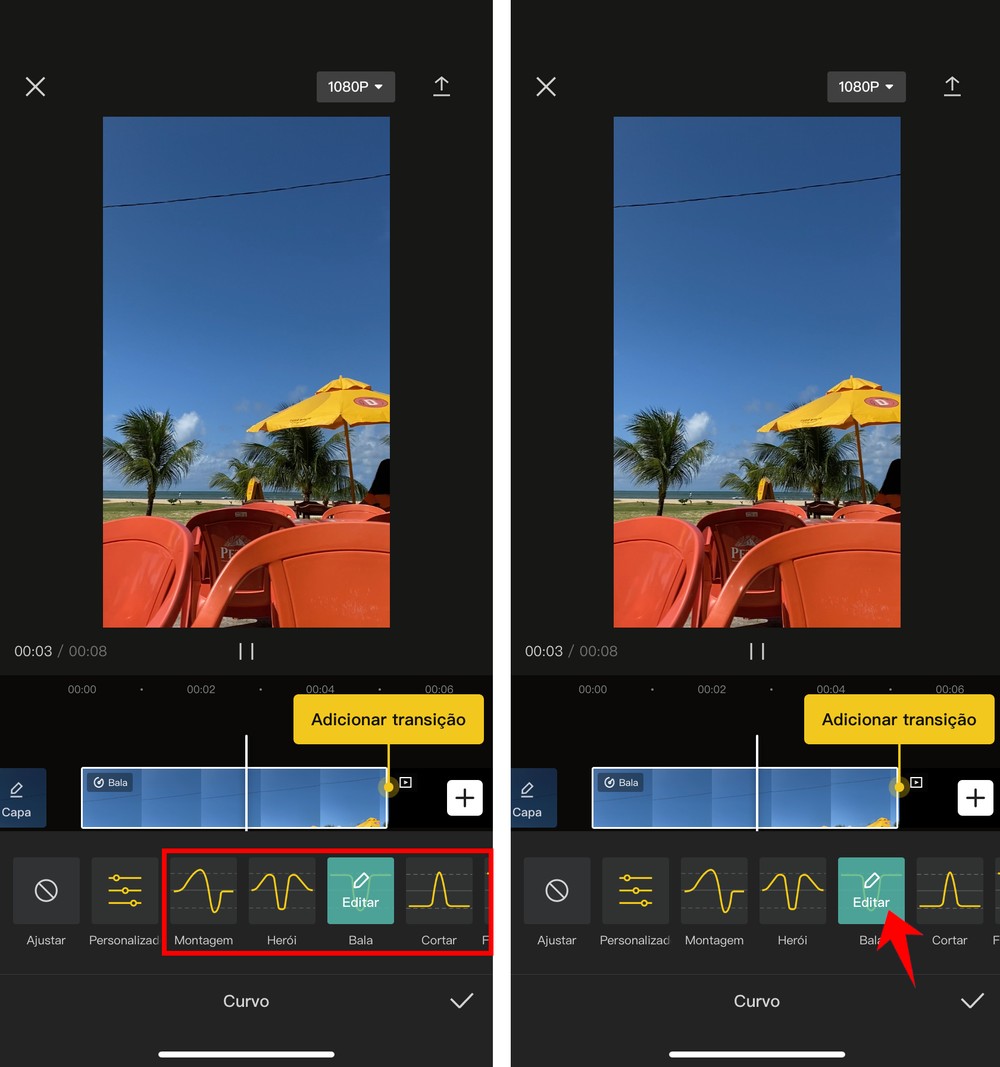 Como fazer velocity no CapCut