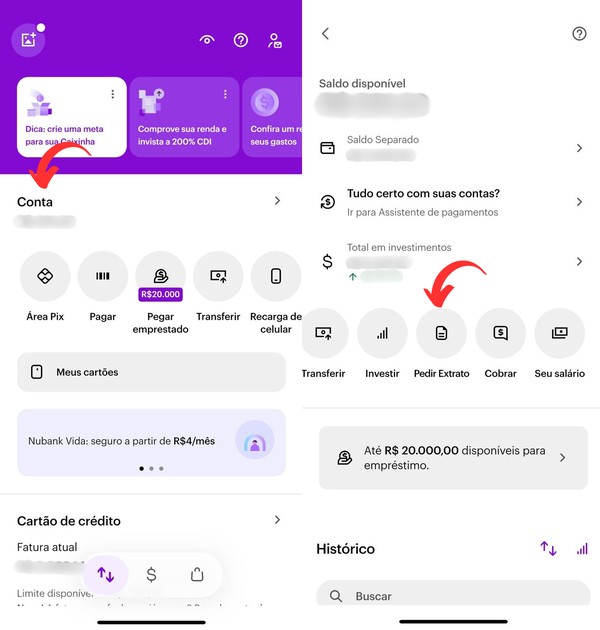 Como ver extrato no Nubank? Tutorial mostra passo a passo completo