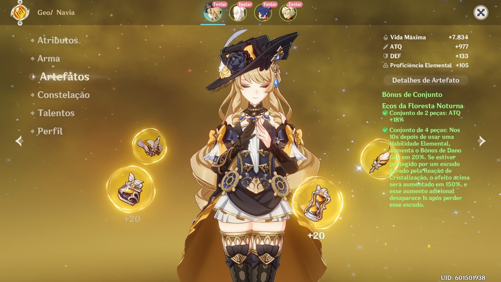 Navia em Genshin Impact: veja guia com gameplay, build e comps