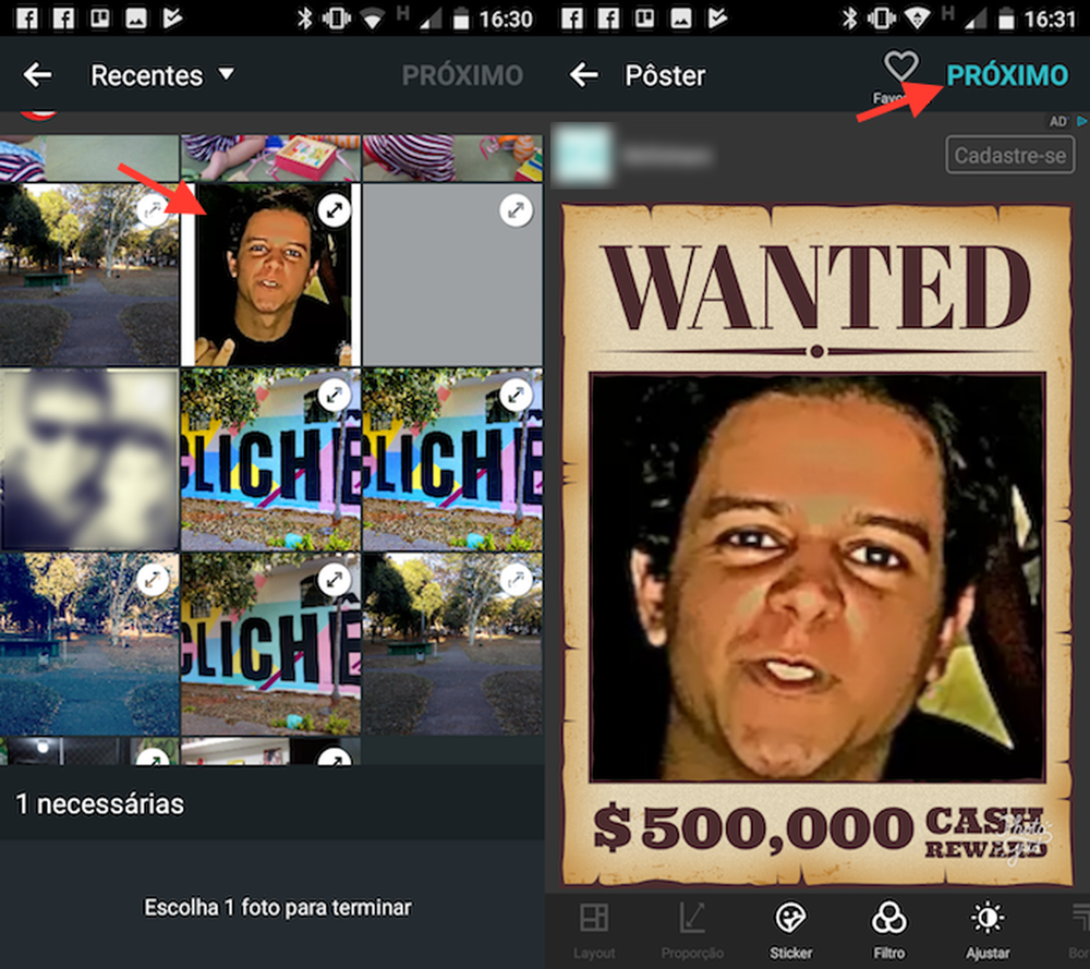 Como criar posters com suas fotos usando as molduras do Photo Grid