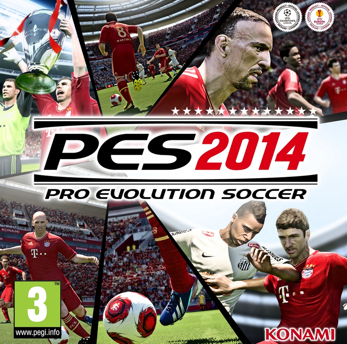 PES 2014 põe Santos e Bayern em capa de divulgação do jogo