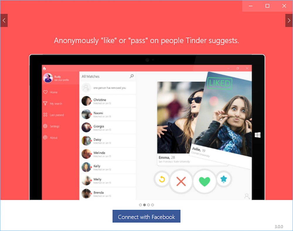 Como usar o Tinder no Windows 10 com o 6tin