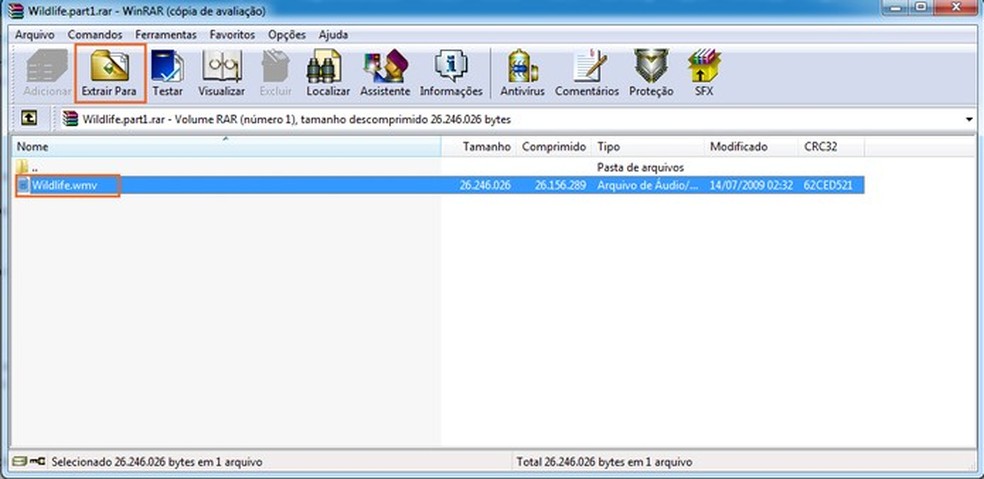 Como unir partes de arquivos do WinRAR