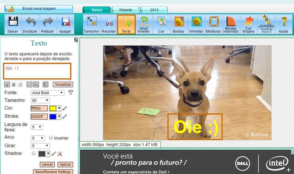 Como escrever em GIFs