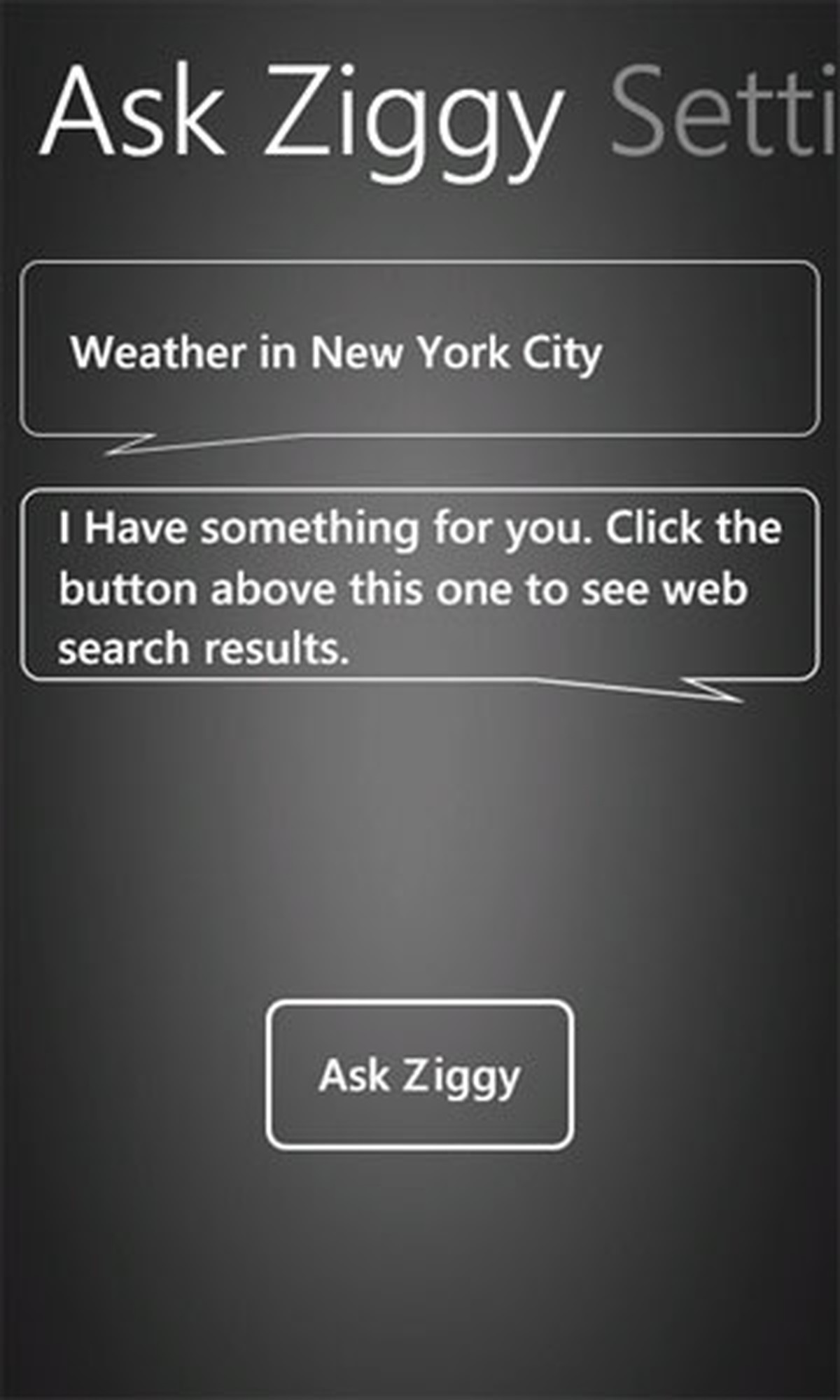 Ask Ziggy, "Siri" da Microsoft, já está disponível para download