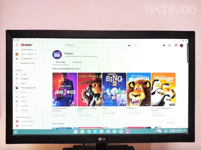 Como assistir a filmes no YouTube