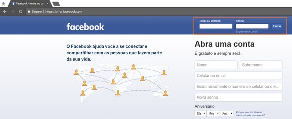 Como entrar em outra conta do Facebook sem fazer logout